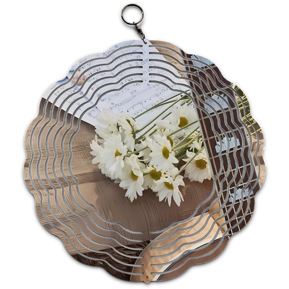 Design | Floral Music Notes Guitar Scrapbook Design Wind Spinner | Poshmark